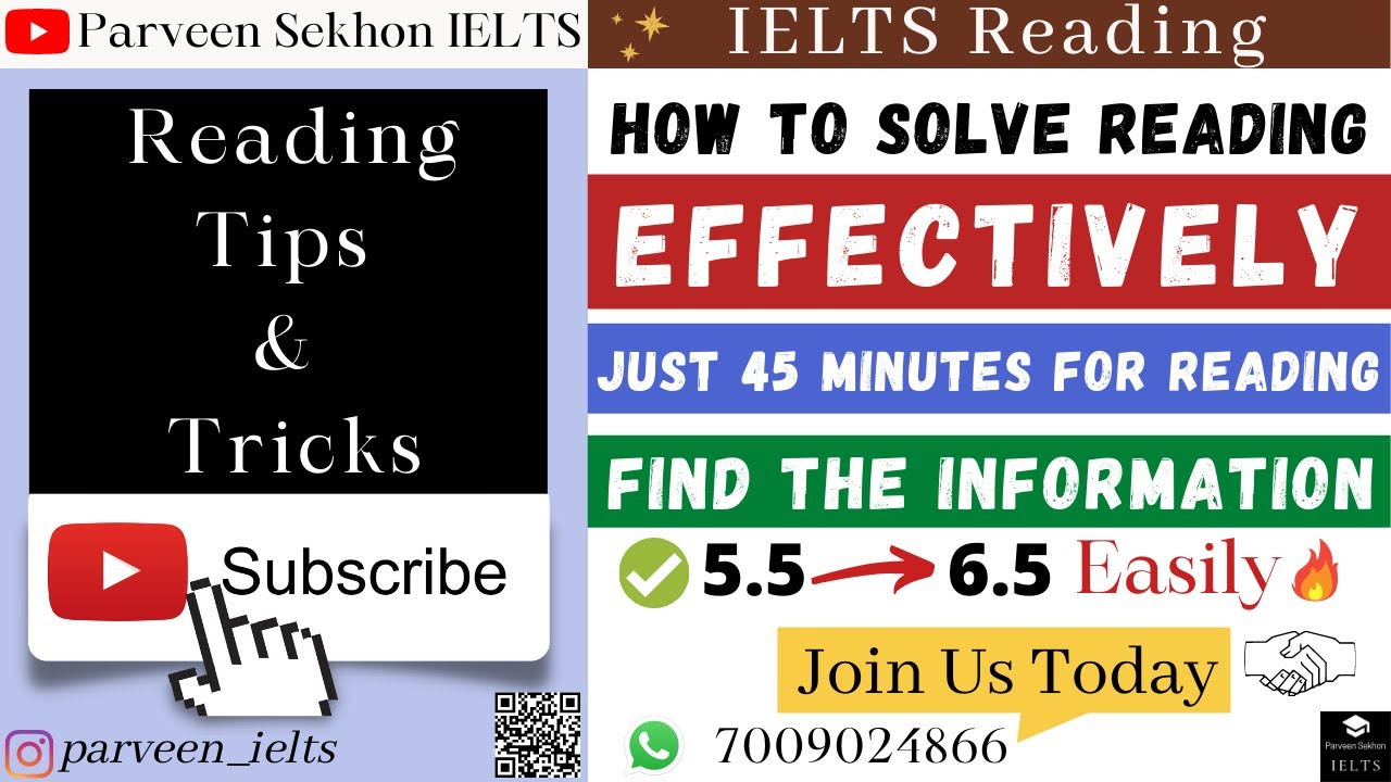 Reading tips for ielts academic || Reading tips and tricks || Find the ...