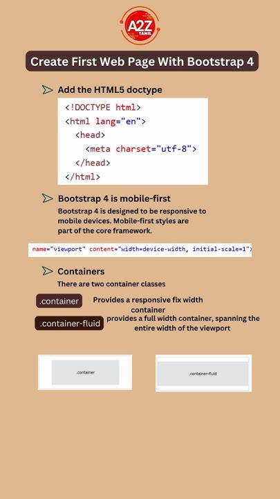 Create First Web Page With Bootstrap #trending #trendingshorts #short # ...
