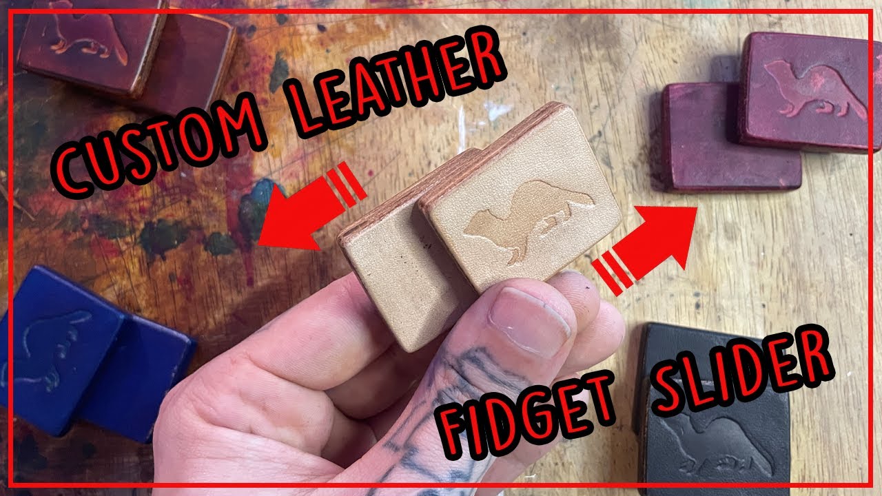 Magnetic Leather Fidget Slider - YouTube