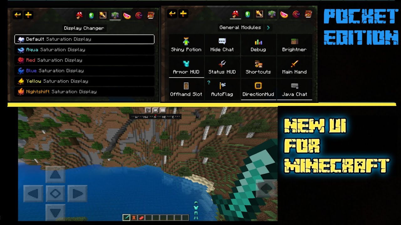 Best UI Client For Minecraft Pocket Edition || Utility ui Client V4.0.0 ...