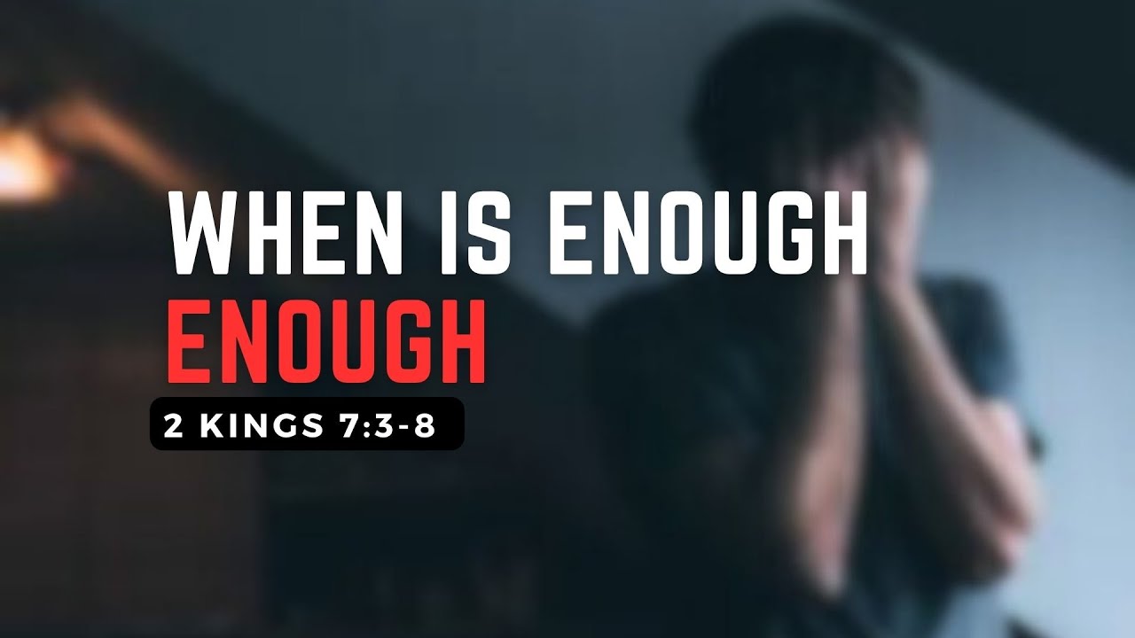 When enough is enough ! - YouTube