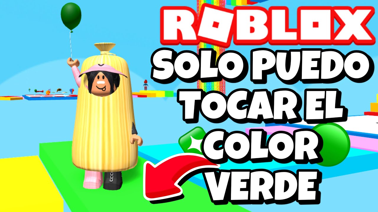 SOLO PUEDO TOCAR EL COLOR VERDE 🟢 (ROBLOX) - YouTube