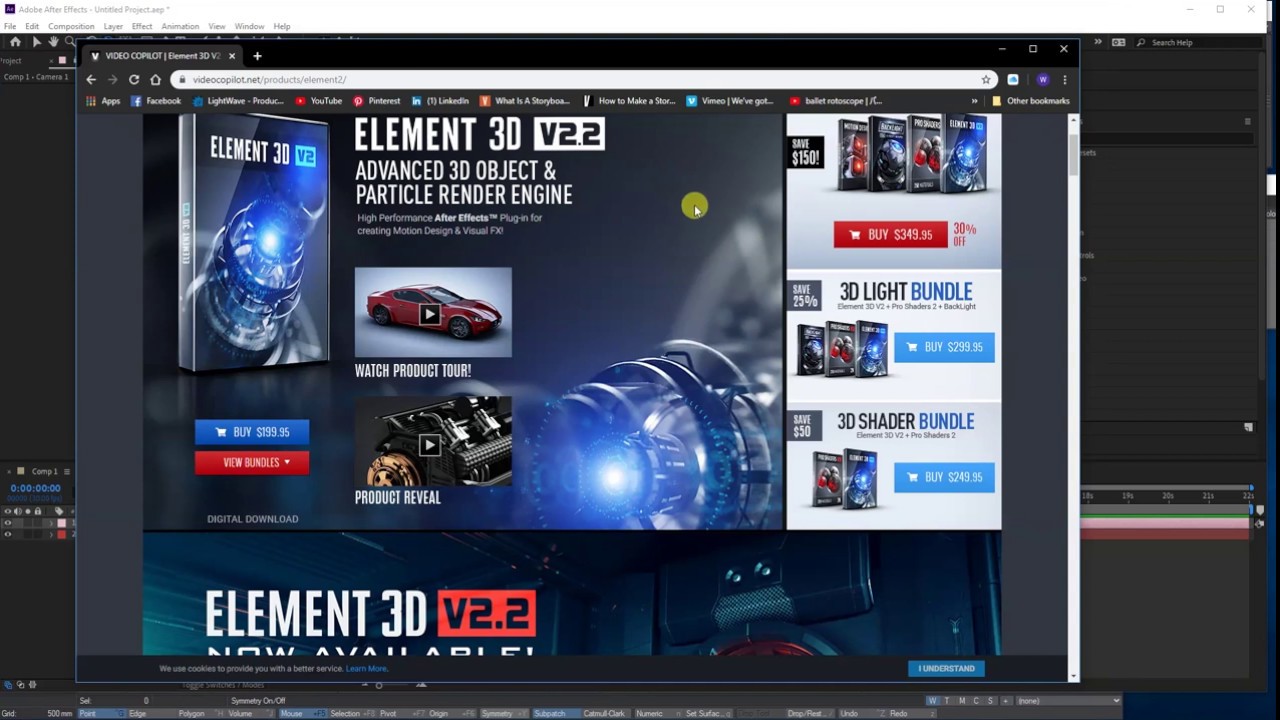 Lightwave 3D to Element 3D for After Effects tutorial - YouTube