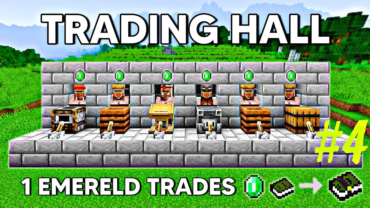 making villager trading farm in Minecraft Survival series - YouTube