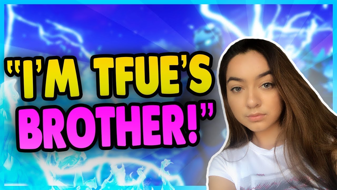 I SANG TO "TFUE'S BROTHER" ON FORTNITE! - YouTube