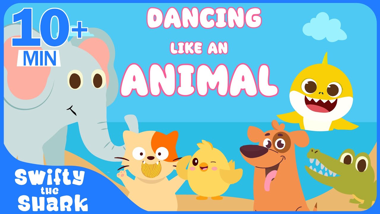 Dancing Like An Animal | Party Loop | Swifty The Shark Nursery Rhymes ...