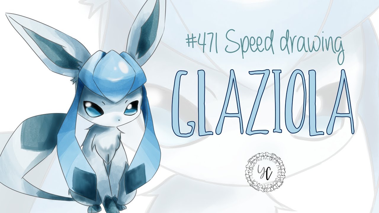 Speed Drawing: Glaziola/Glaceon (Pokemon) | Yuniiku - YouTube
