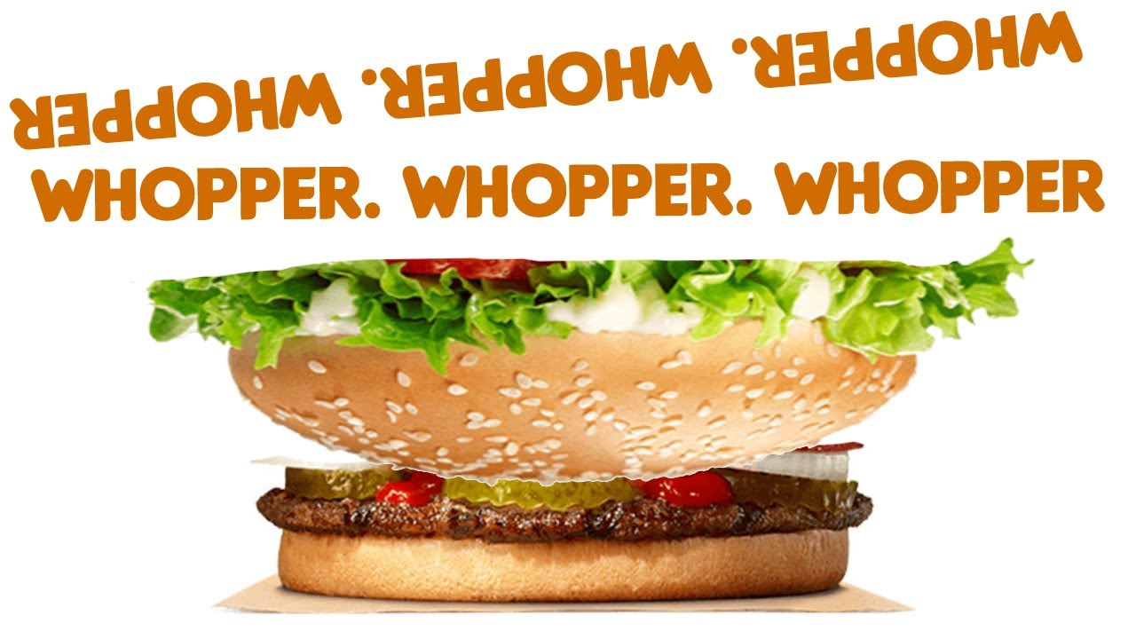 Whopper ad but only the vocals are reversed - YouTube