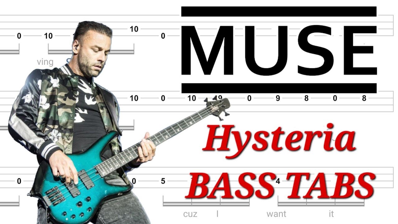 Muse - Hysteria BASS TABS | Cover | Tutorial | Lesson - YouTube