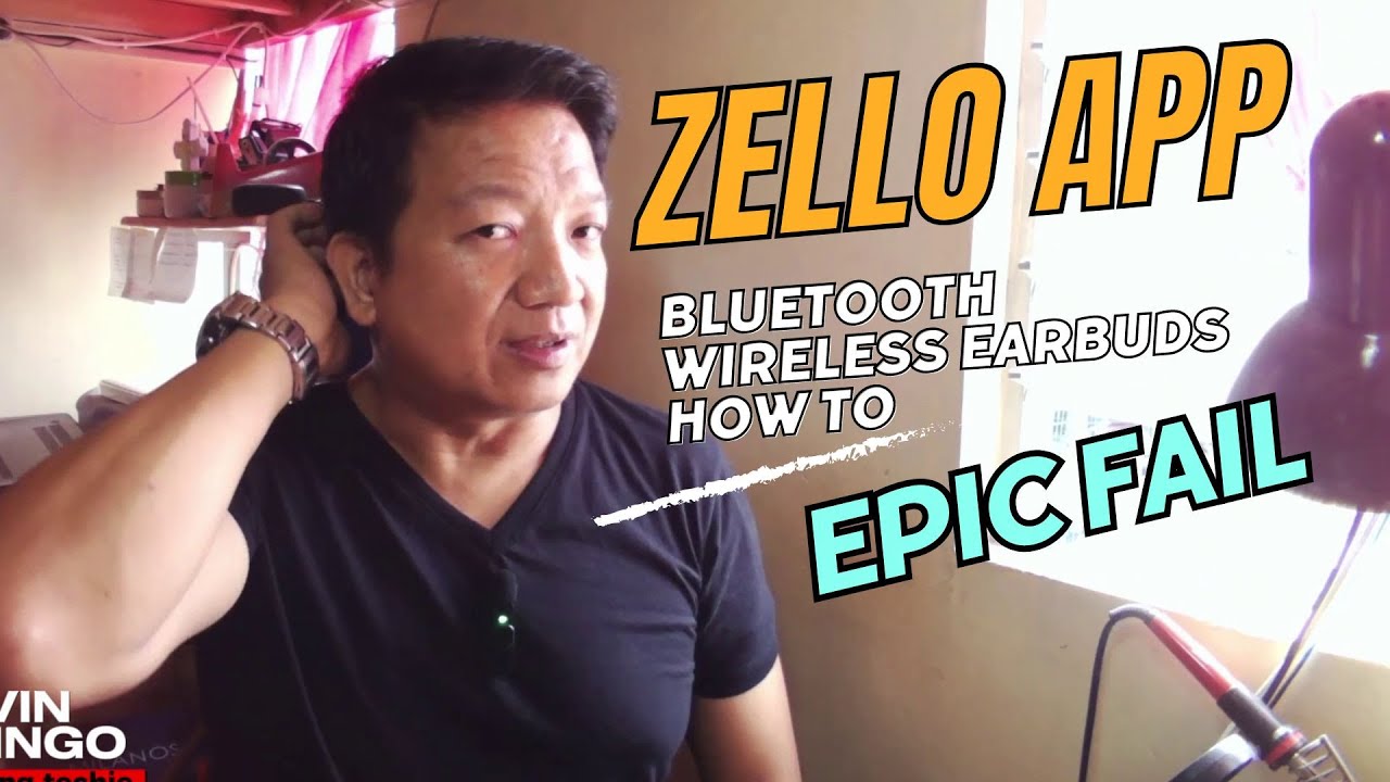WIRELESS BLUETOOTH EARBUDS ON ZELLO with PTT WORKING PROPERLY - YouTube