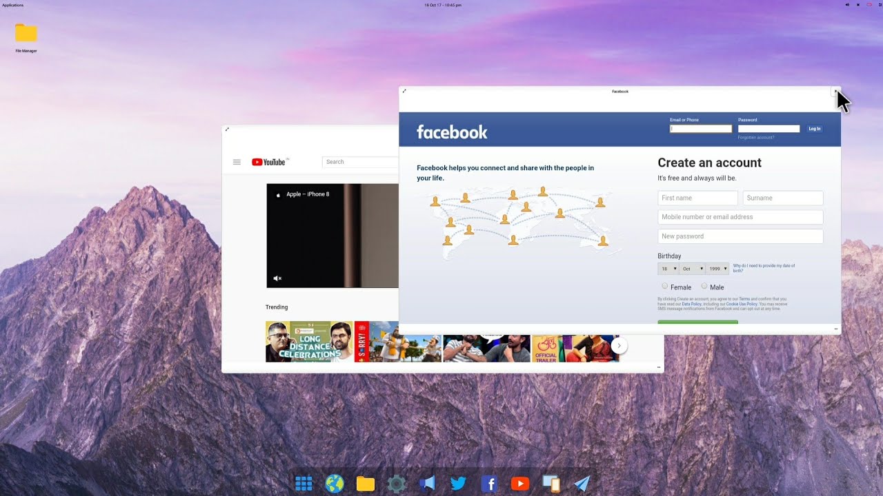 Leena Desktop UI- Mac Sierra Os ! App Of Day ! Day 7 - YouTube