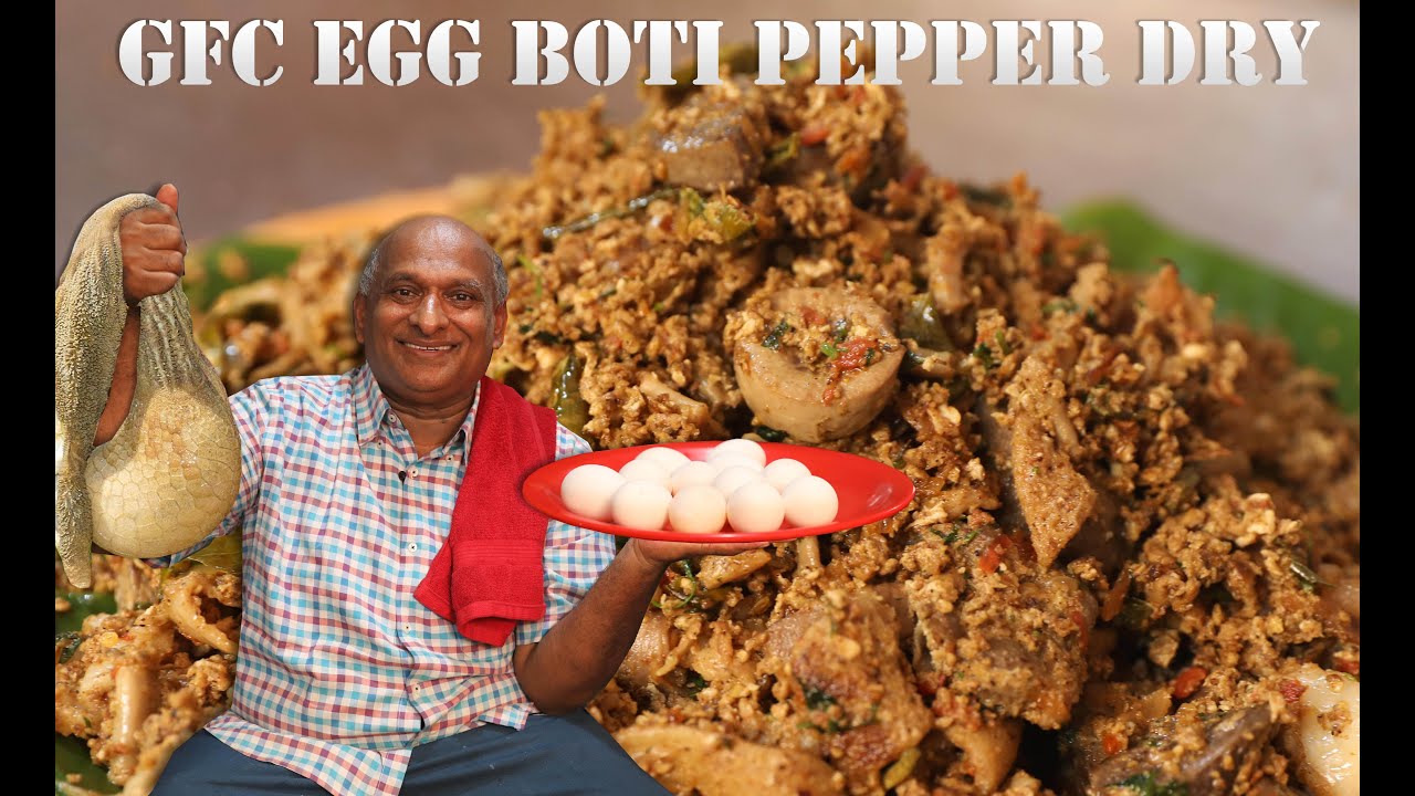 How to clean Boti Easy Method |ಎಗ್ ಬೋಟಿ ಫ್ರೈ | GFC Egg Boti Pepper Dry ...