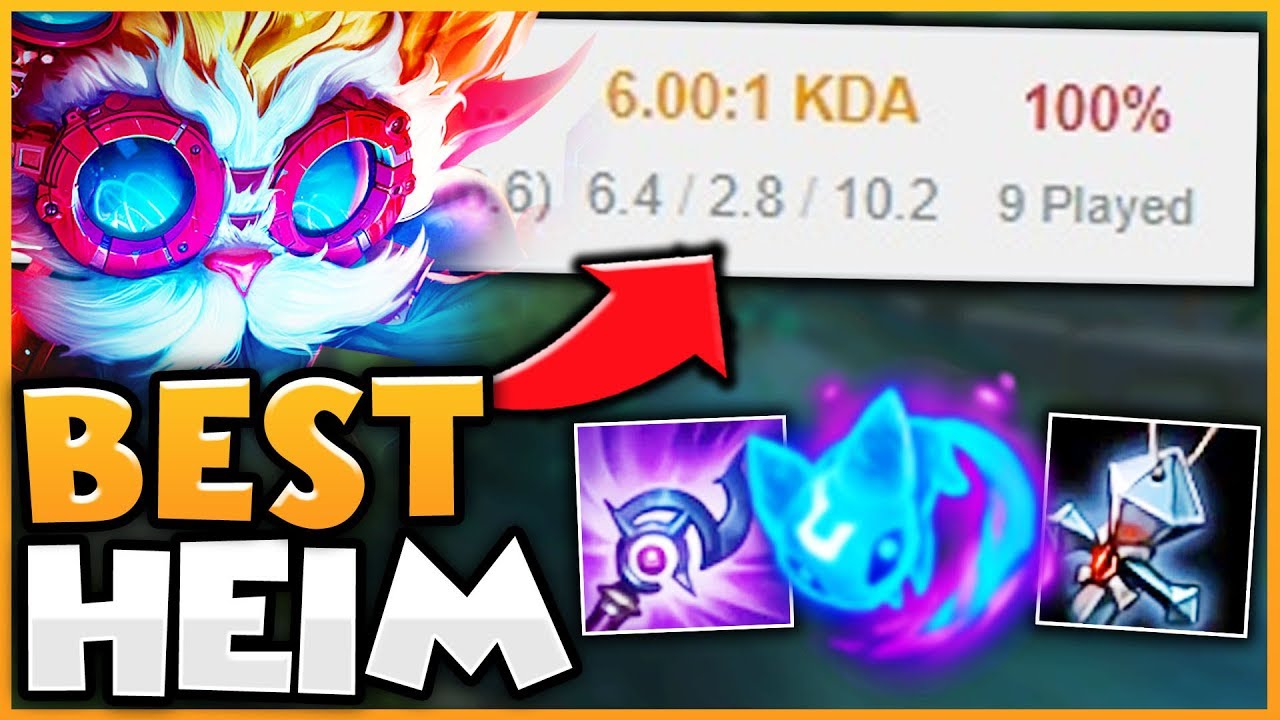 THE BEST WAY TO PLAY HEIMERDINGER IN SEASON 9! (100% WINRATE STRATEGY ...