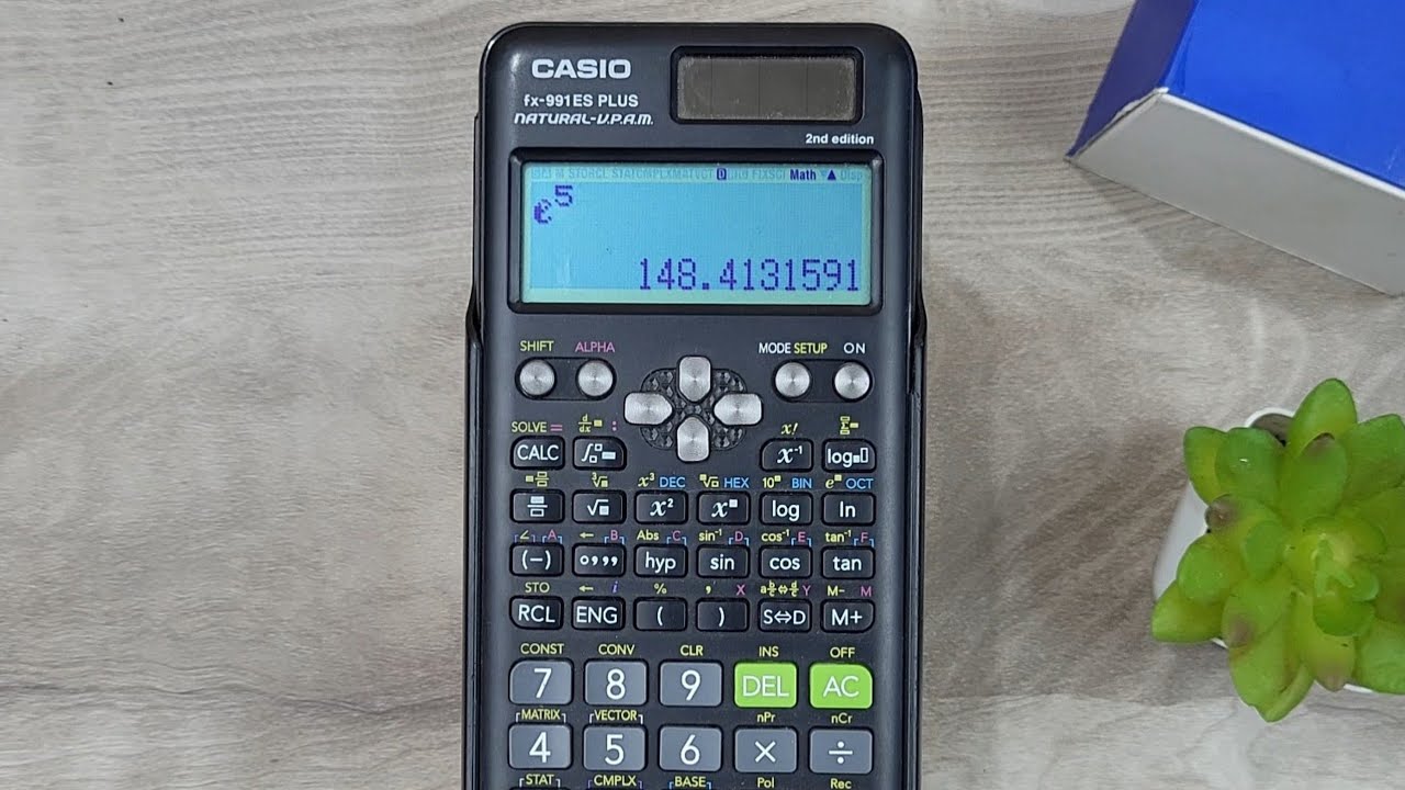 how to find e raised to a power in scientific calculator - YouTube
