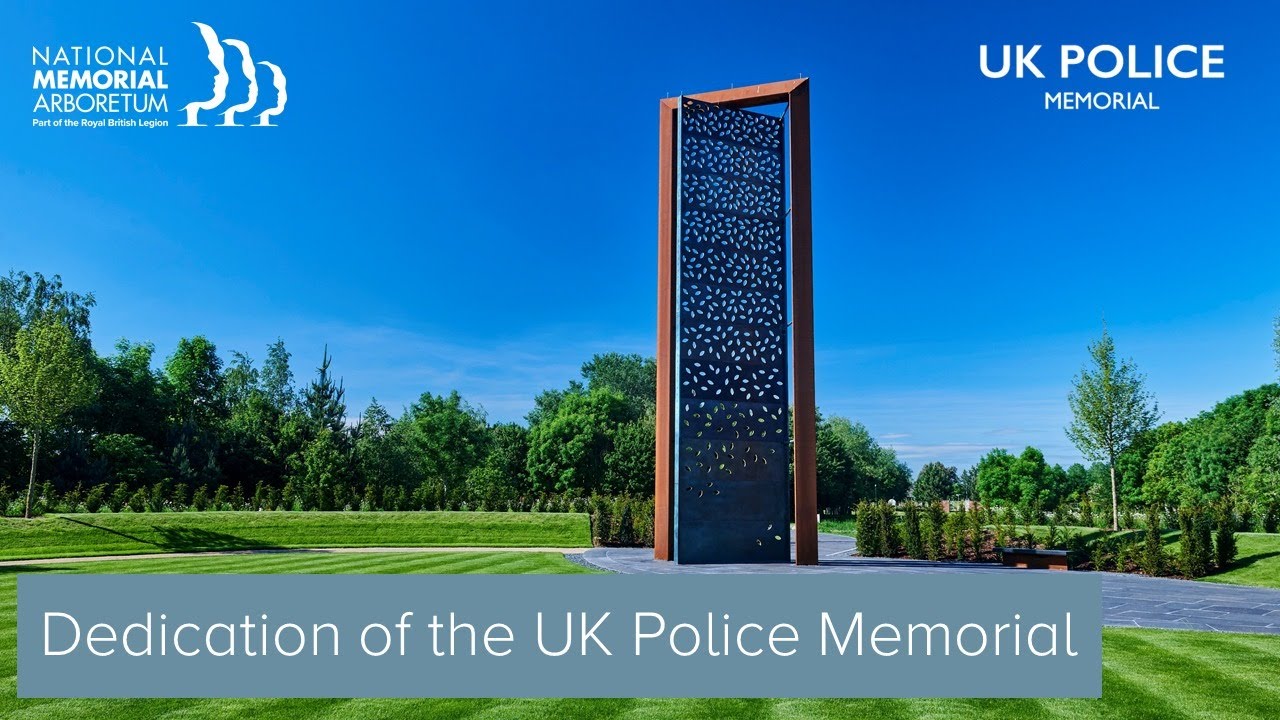 UK Police Memorial Dedication - YouTube