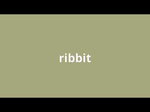 what is the meaning of ribbit. - YouTube