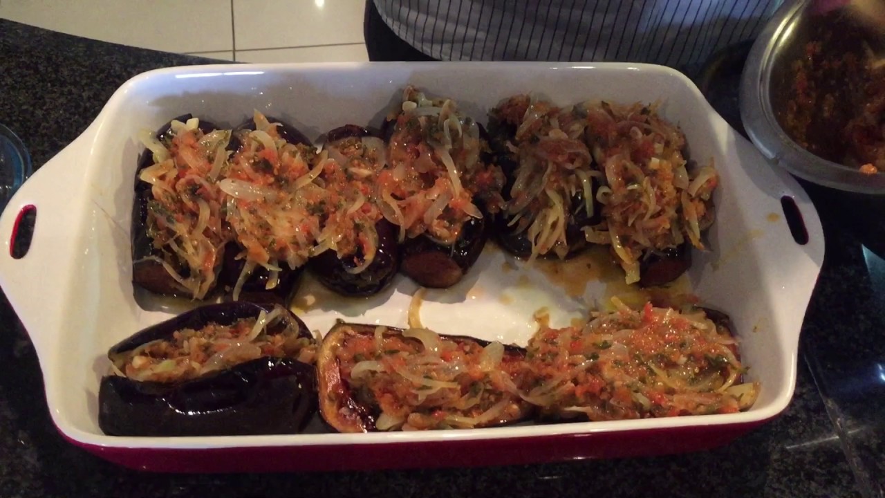 Easy Greek Imam Baildi - Stuffed Brinjals - YouTube