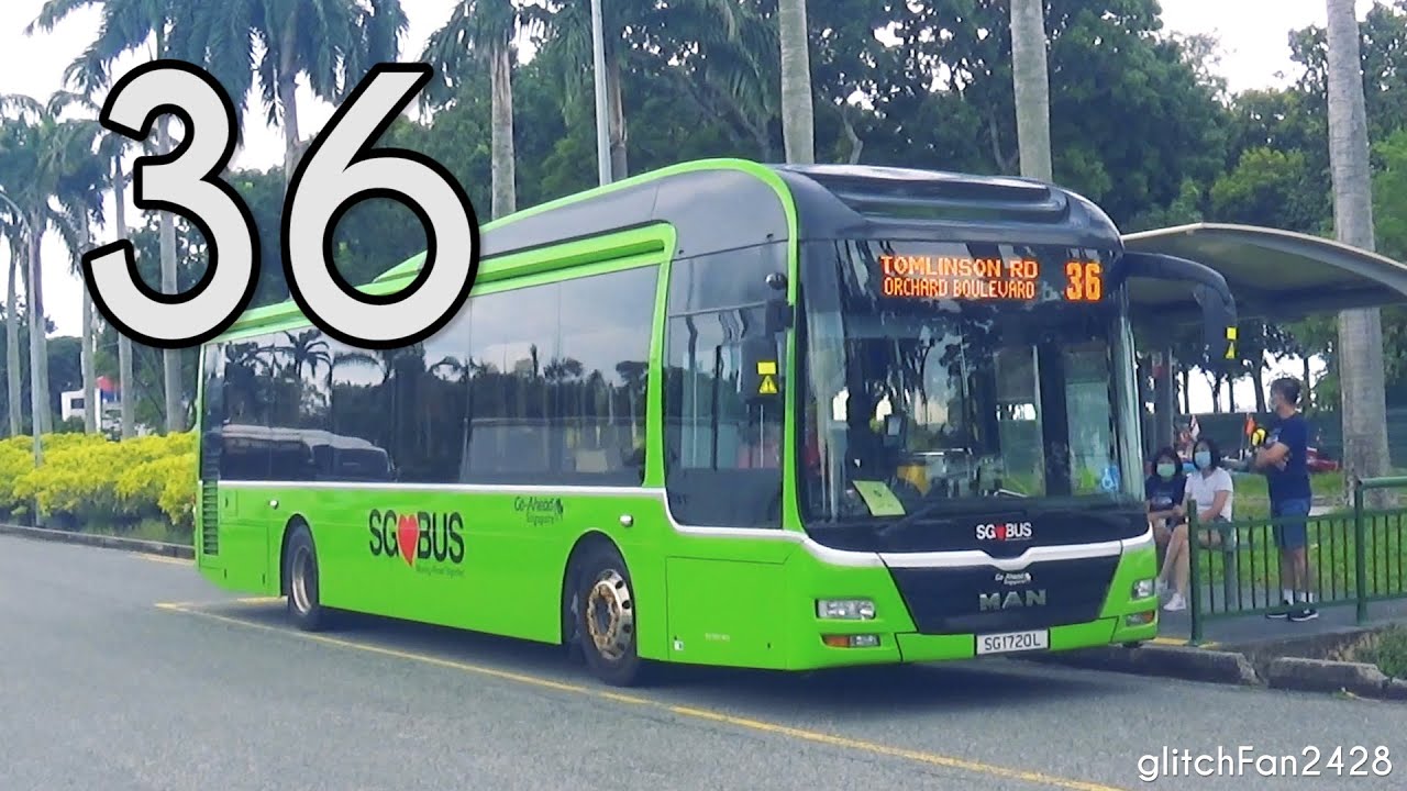[G-AS] SG1720L on Service 36 - MAN NL323F A22 Gemilang - YouTube