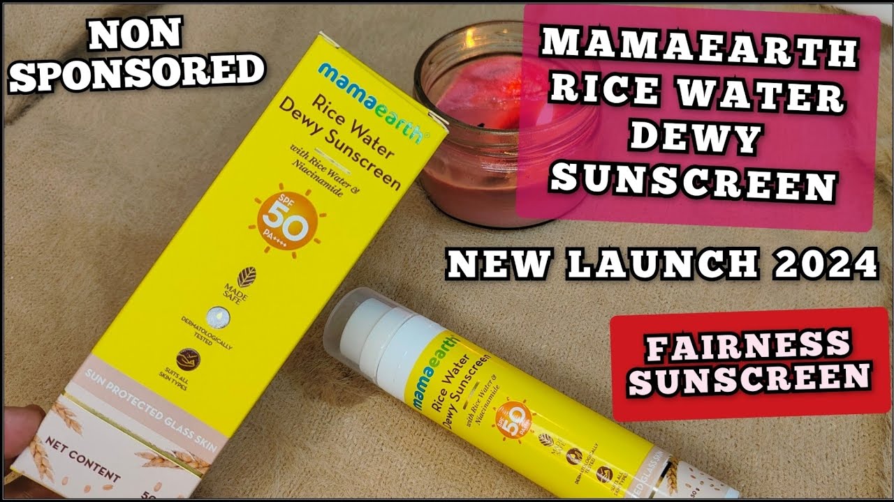 Rice Water Sunscreen 2024 | Mamaearth Rice Water Dewy Sunscreen ...