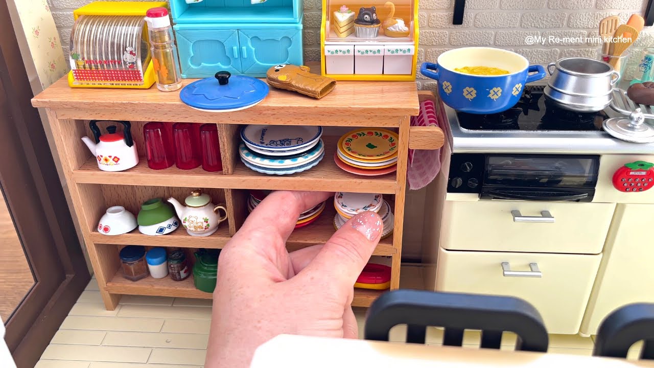 My Re-ment mini kitchen Re-ment collection 😍 - YouTube