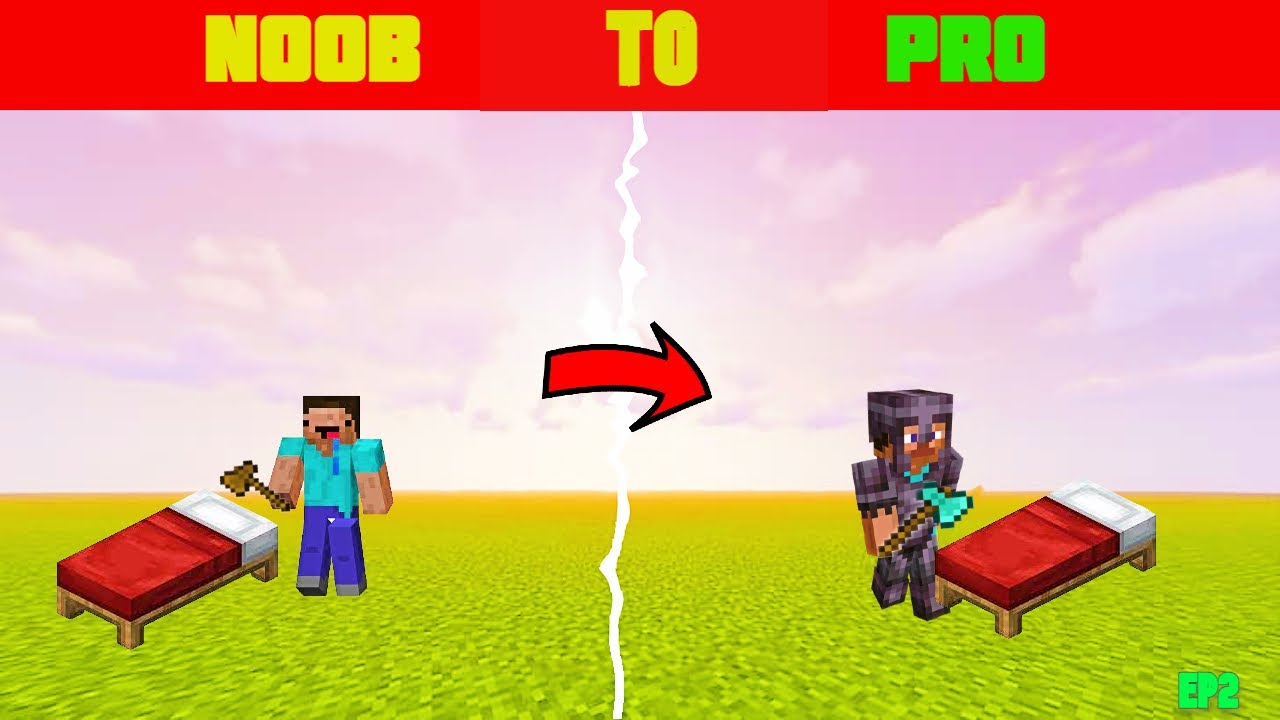 Minecraft Noob To Pro Ep2 - YouTube