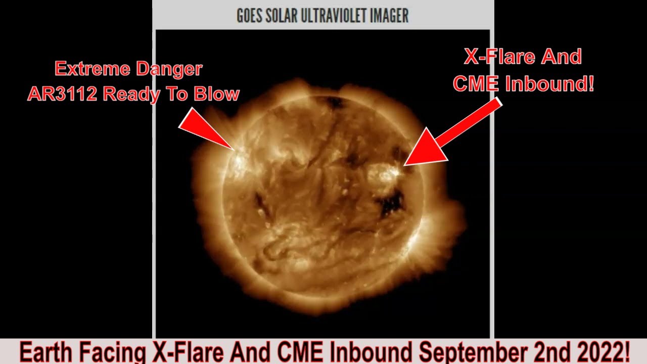 Earth Facing X-Flare And CME Inbound October 2nd 2022! - YouTube