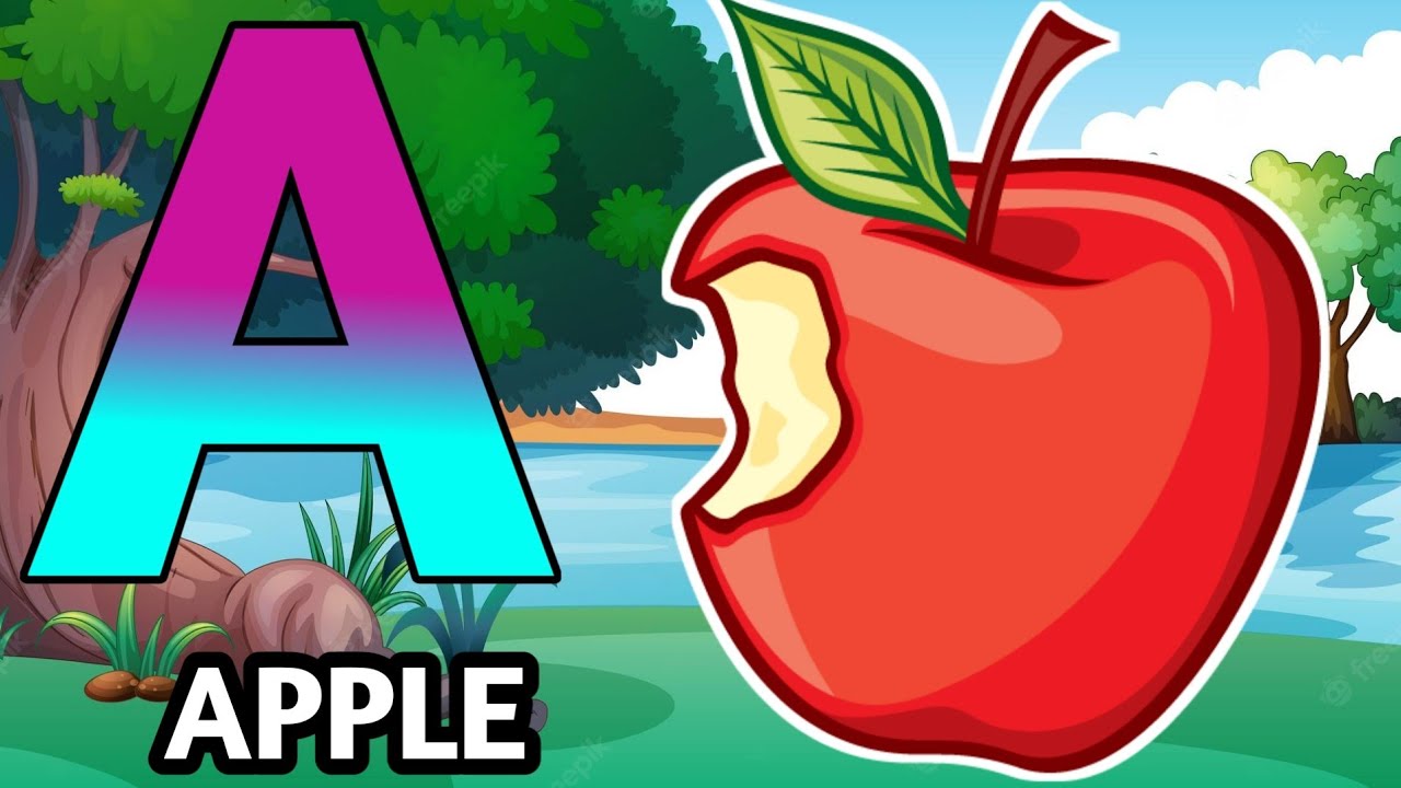 A for apple b for ball,abcd alphabets,apple, ABCD,a for apple video ...
