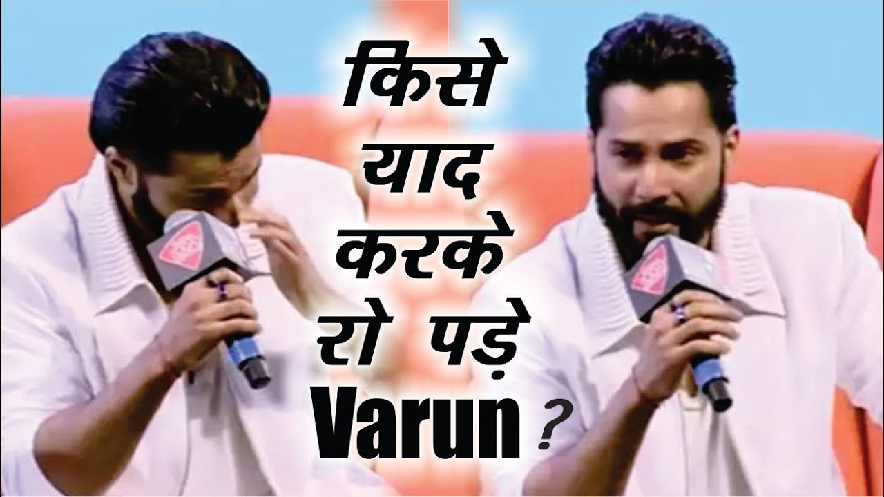 Varun Dhawan Breaks Down On Stage | Varun Dhawan Interview | Bhediya ...