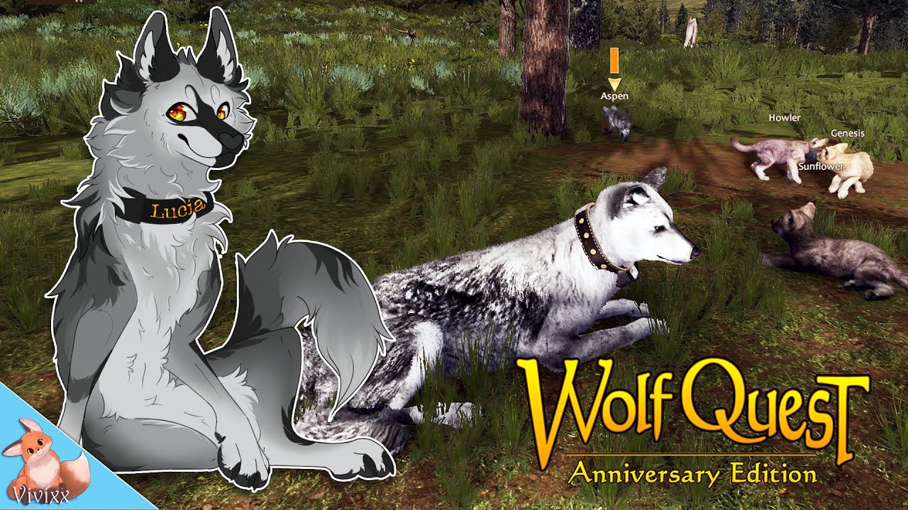 The pups are getting so big in the Howler Pack - Wolf Quest - YouTube
