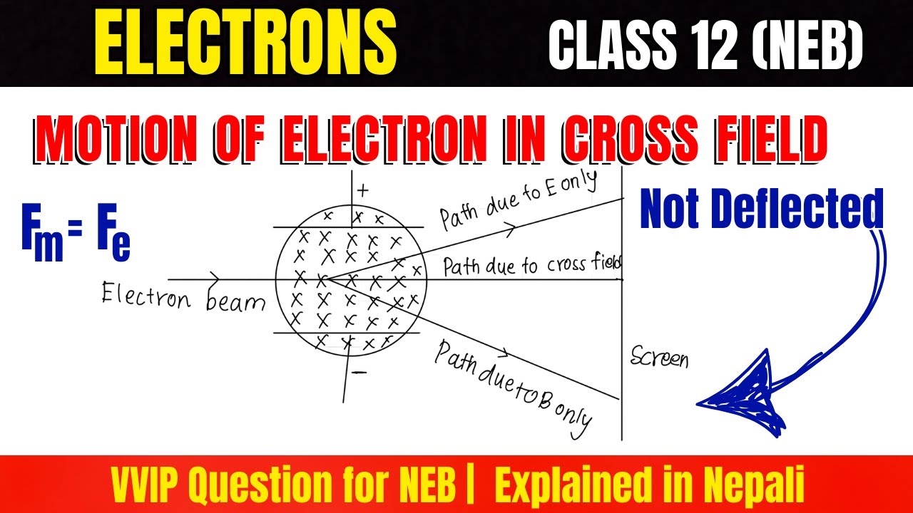 Motion of an Electron Beam in a cross Field | Class 12 -NEB Physics ...