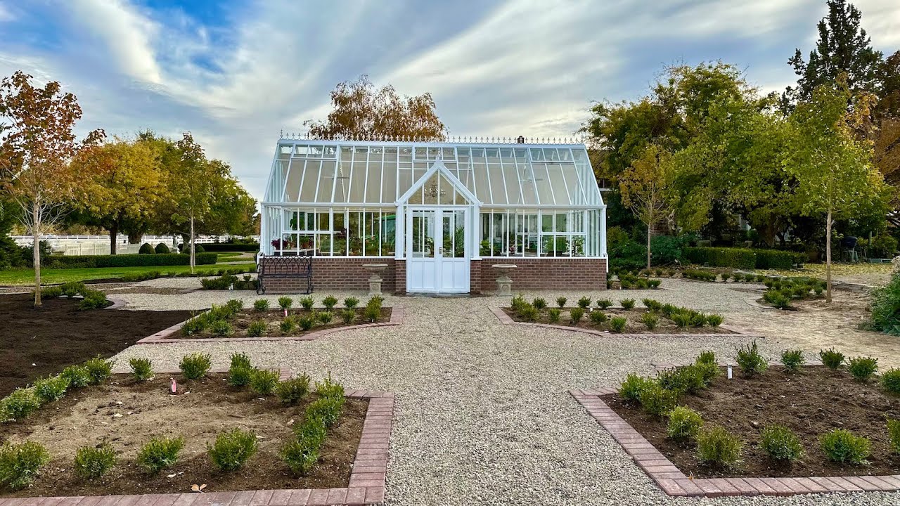 Beautiful Glass Greenhouse Installation From Start To Finish YouTube