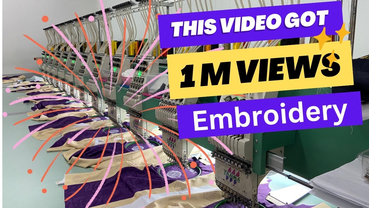 EMBROIDERY Factory Massive Production | Design Embroidery | - YouTube