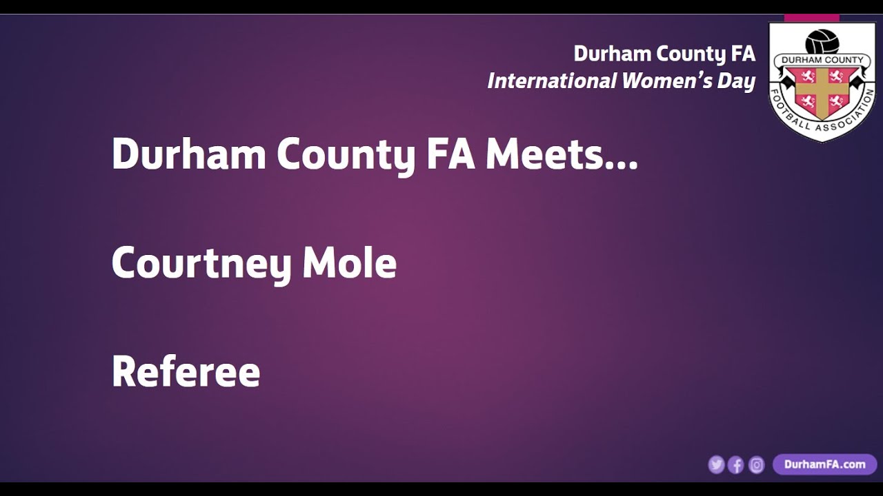 Durham FA Meets - Courtney Mole - YouTube