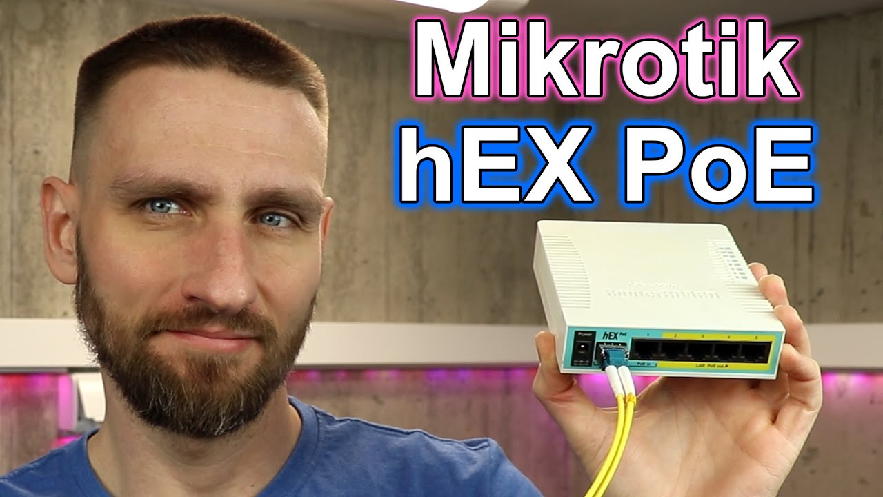 Mały router z gigabitowymi portami PoE - Mikrotik hEX PoE (RB960PGS) - YouTube