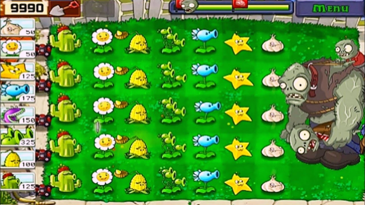 Plants vs Zombies | Adventure Day Levels! (5/6) Gameplay in 12:13 ...