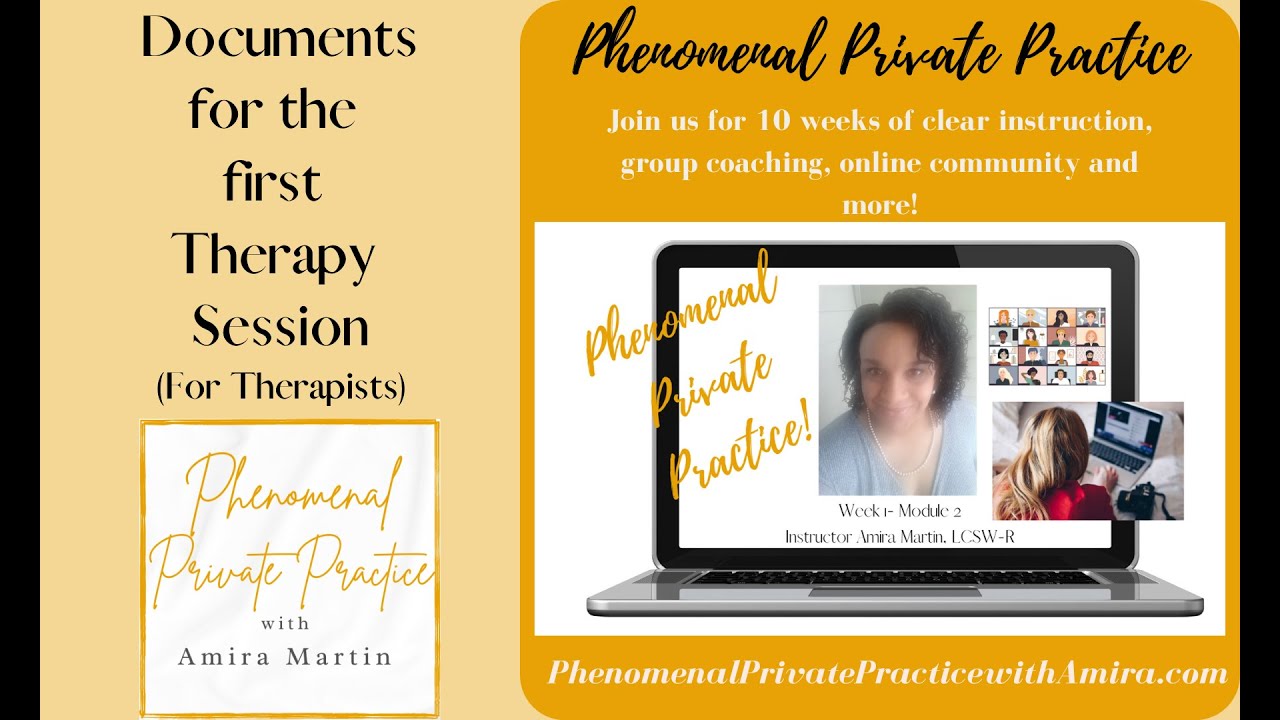 What paperwork does a therapist need before the first therapy session ...