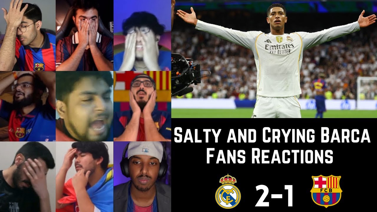Salty and Crying Barca Fans Reactions to REAL MADRID 2-1 BARCELONA | La ...