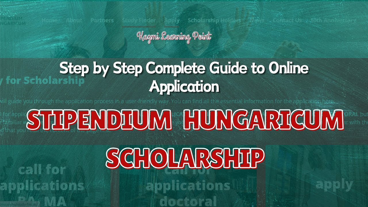 How to apply for a Stipendium Hungaricum Scholarship Application 2025 ...