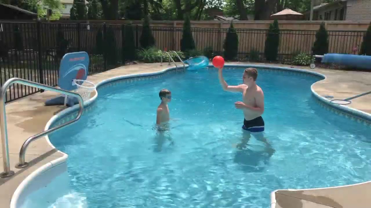 Pool Basketball Trick Shots - YouTube