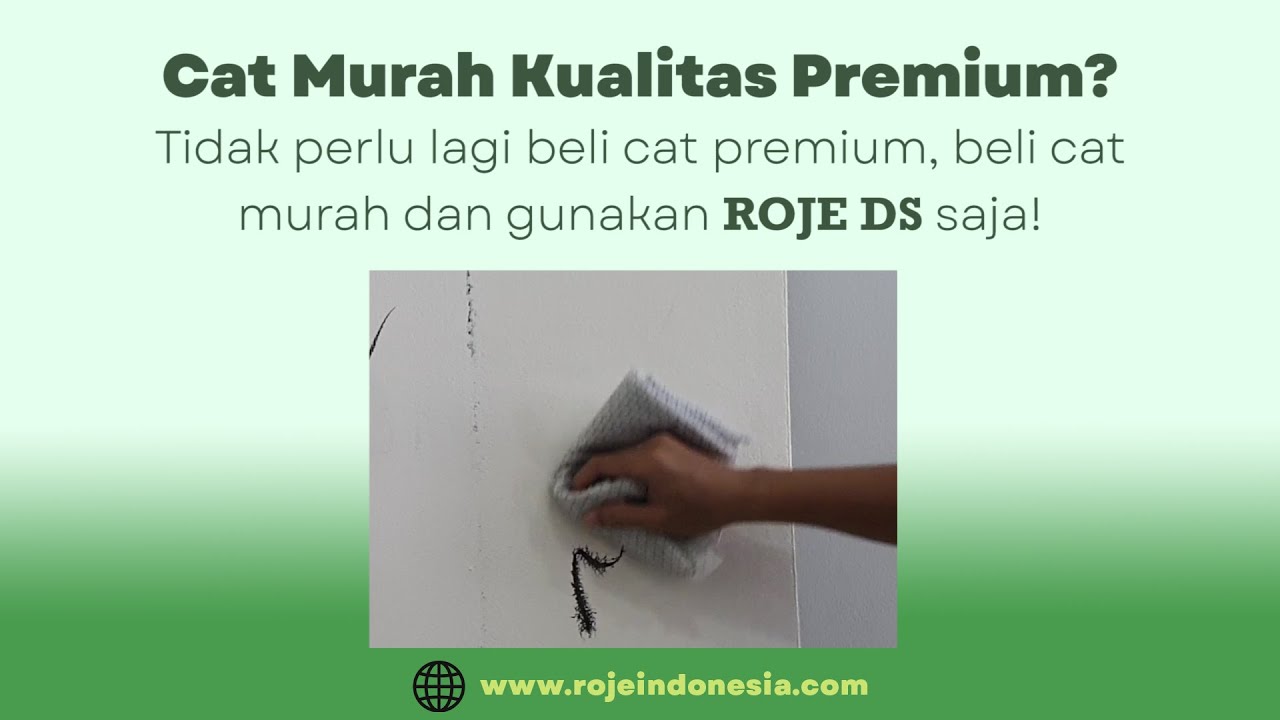 Cat Murah Jadi Lebih Bagus dari Cat Premium? Gunakan ROJE DS! - YouTube