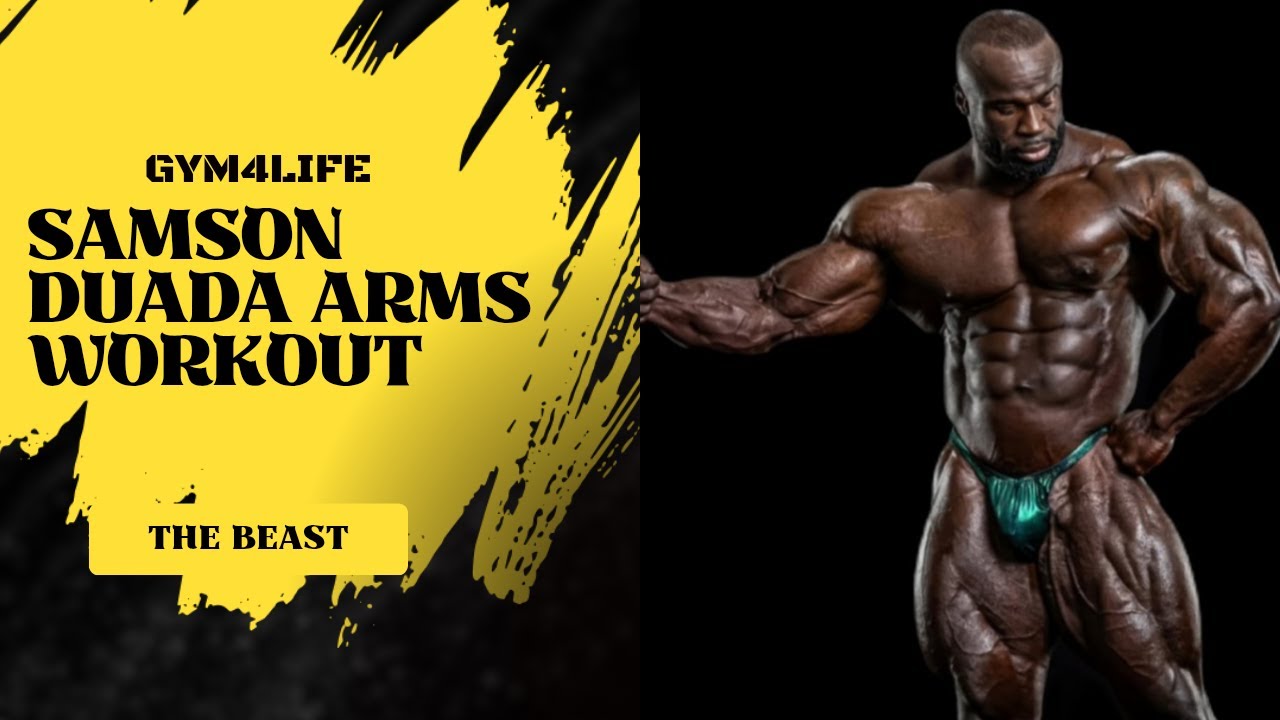 Mr Olympia Samson dauda Arms workout - YouTube