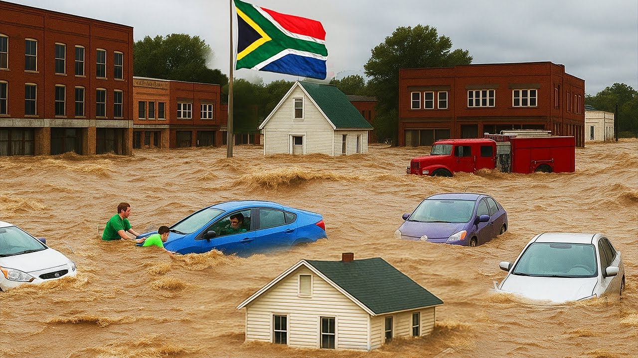 Hours Ago in South Africa ! 🌊 Massive Flooding Turns Streets into ...
