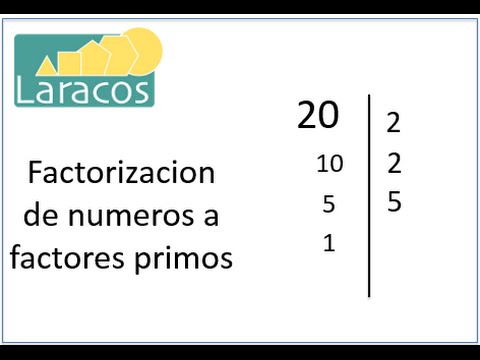 Factorizacion de numeros a factores primos - YouTube