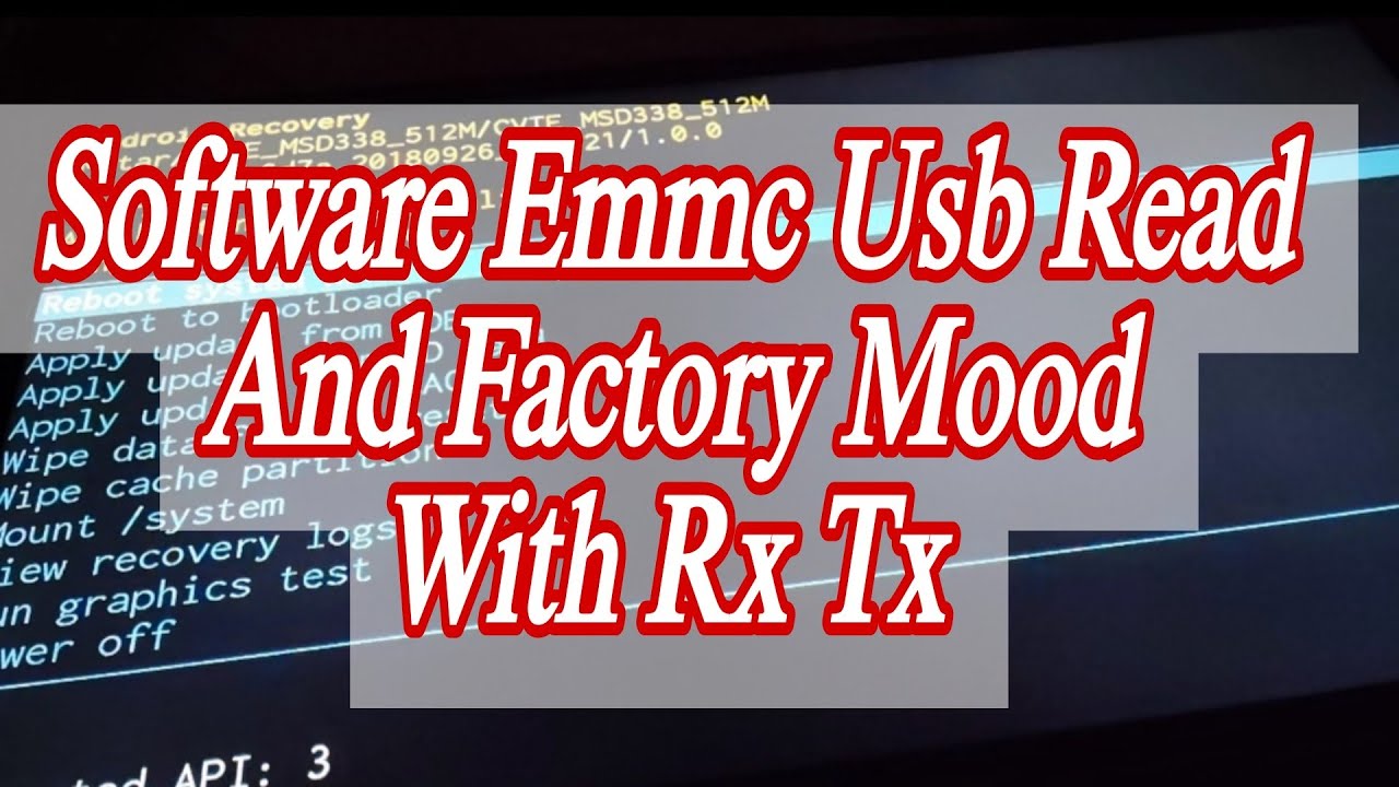 Android Board Software Read And Recovery || Emmc Read With 809F ...