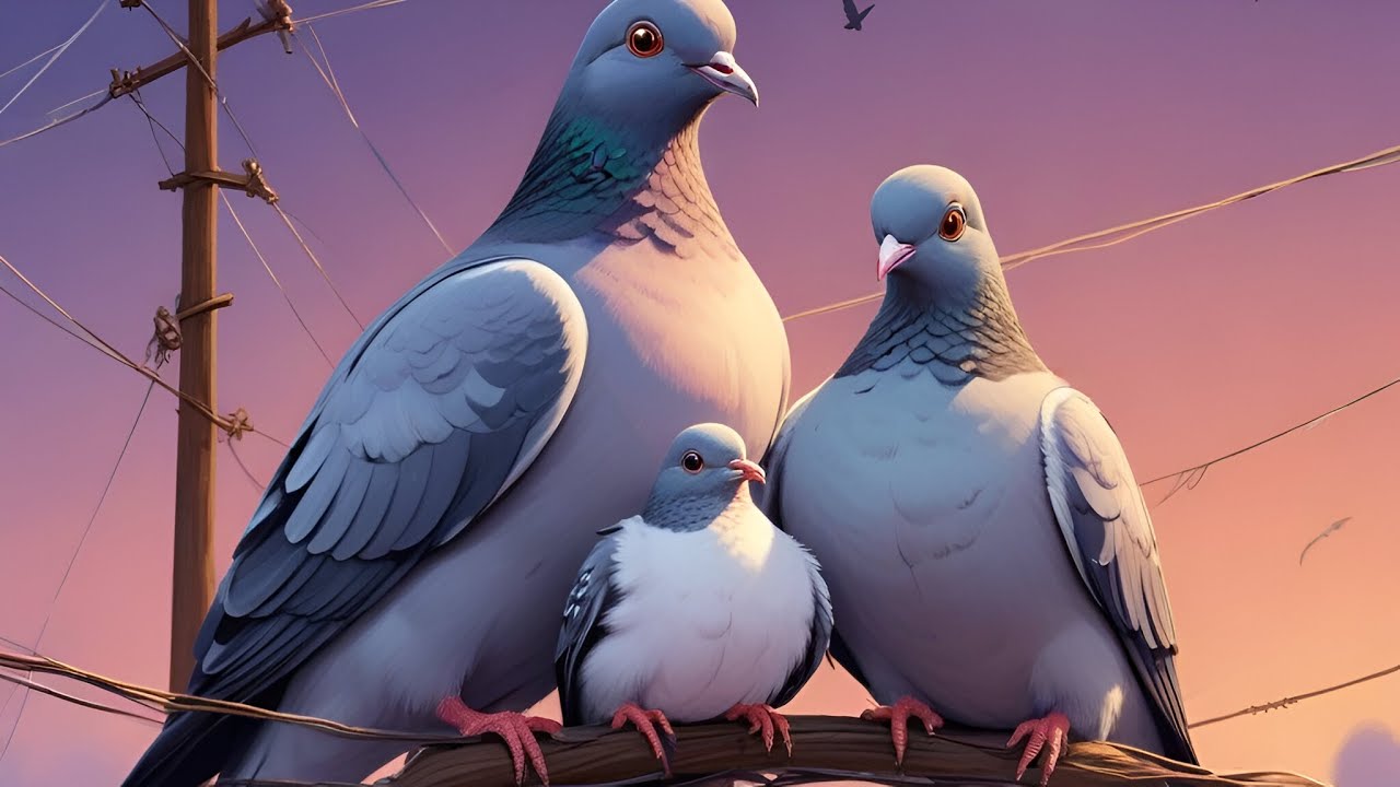 A Bedtime Nursery Rhyme Lullaby: Join the Cheery Pigeon Family on Their ...