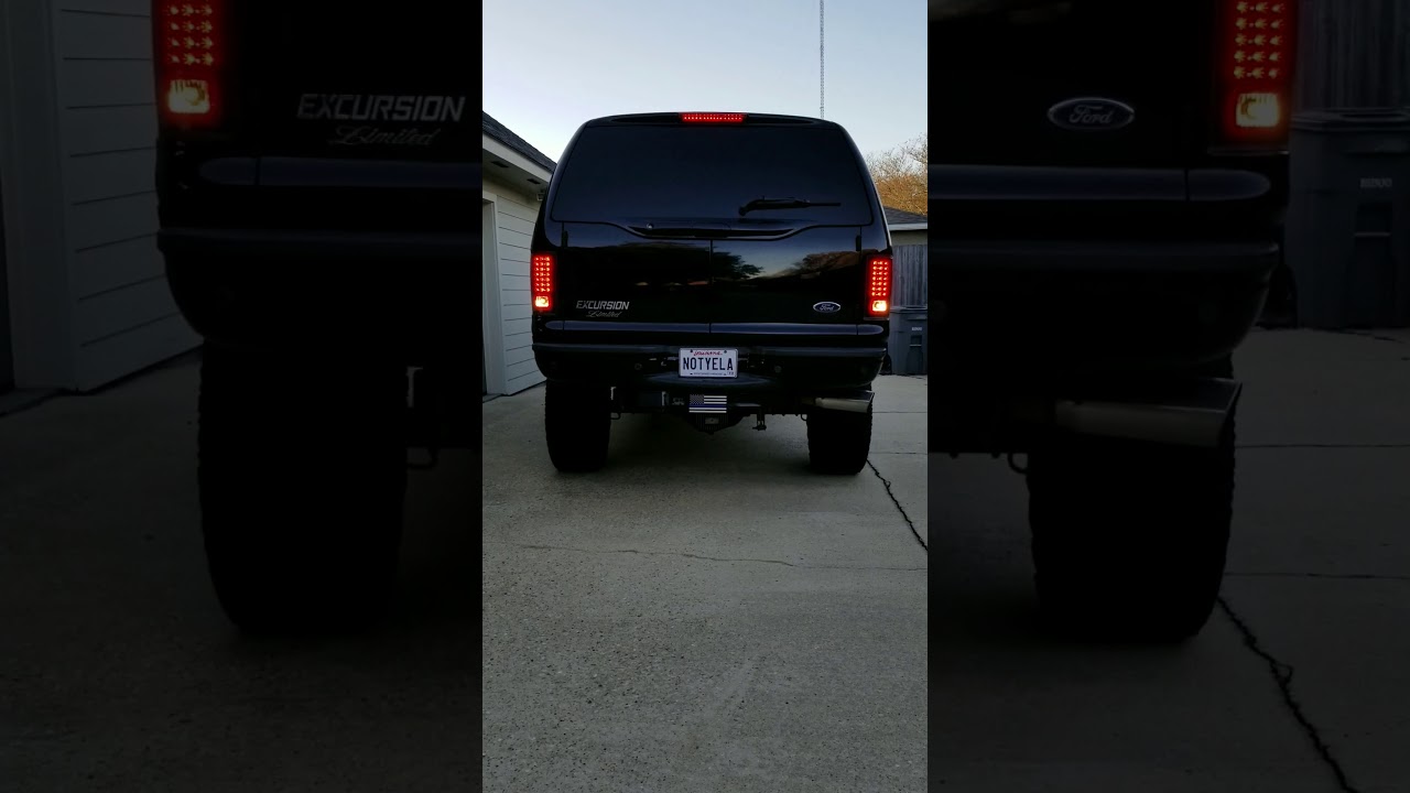 Excursion LED tail lights and 3rd brake light upgrade 1 of 2 - YouTube
