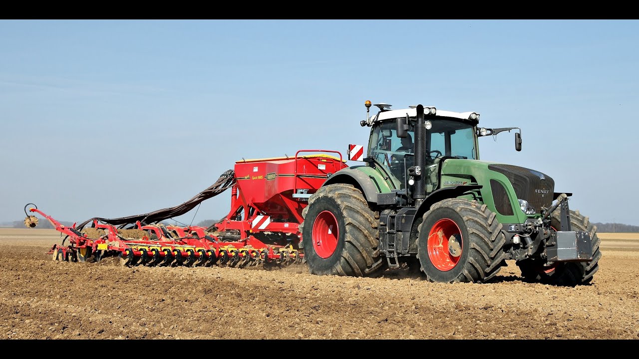 Semis 2012 Fendt 933 & Väderstad Spirit 800S - seeding field beans ...