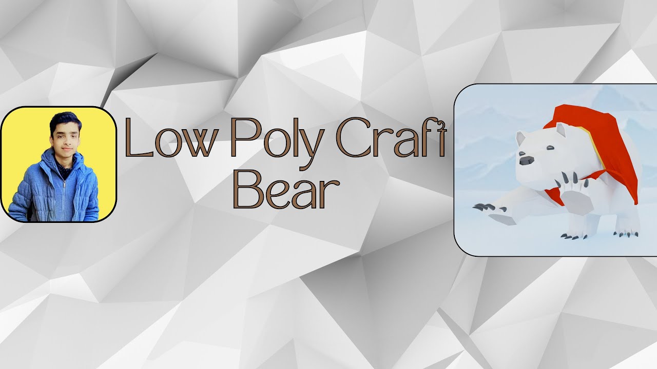 Making a 3d Low Poly Bear (part 2) - YouTube
