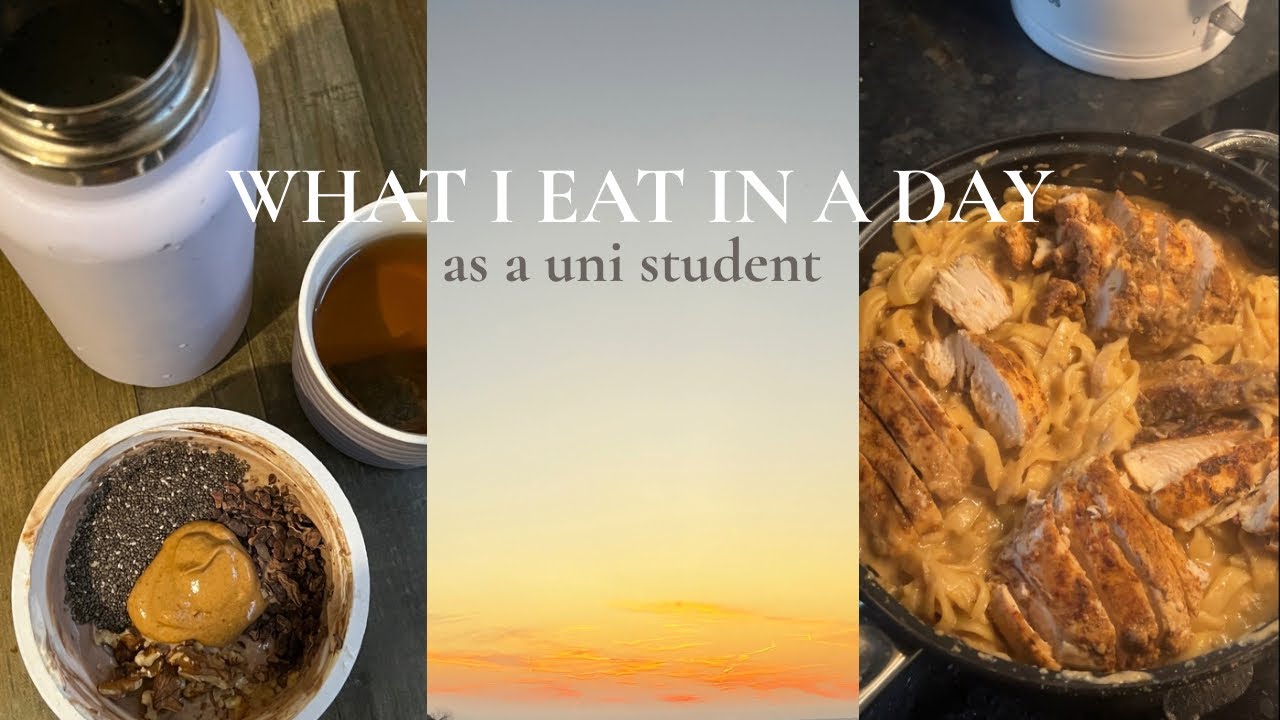 What I eat in a day as a uni student | quick, healthy, cheap meals ...