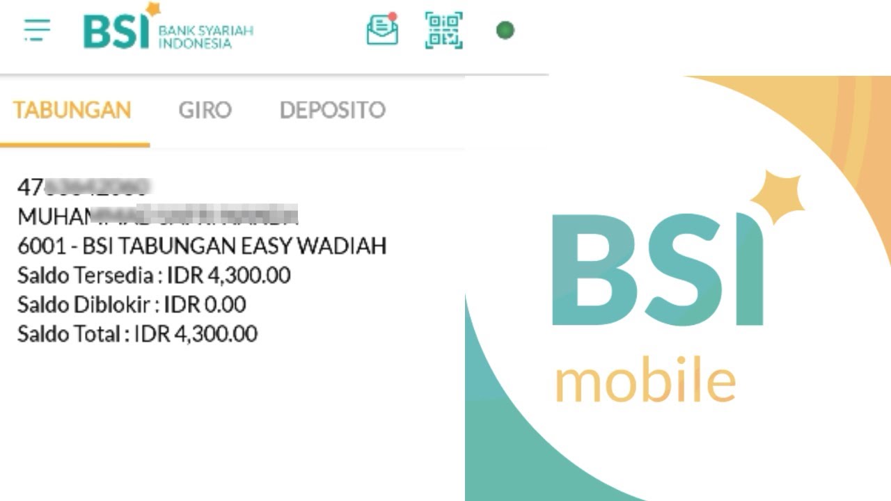 cara cek nomor rekening di bsi mobile banking - YouTube